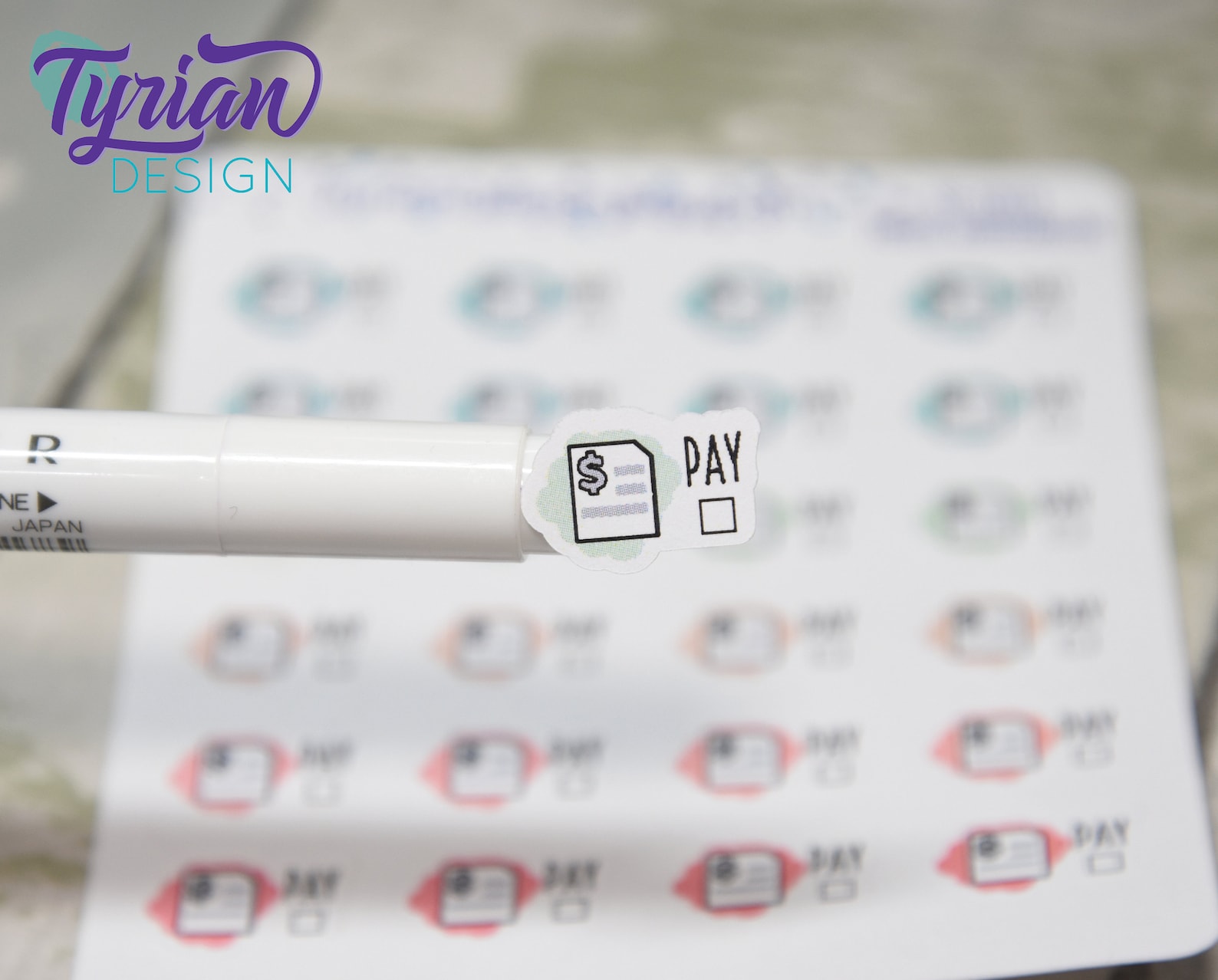 Bill Payment Stickers. Different Color Options. Keep Track of - Etsy