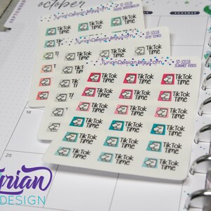 Tiktok Time Stickers. Different Color Options. Keep Track of Your Time ...