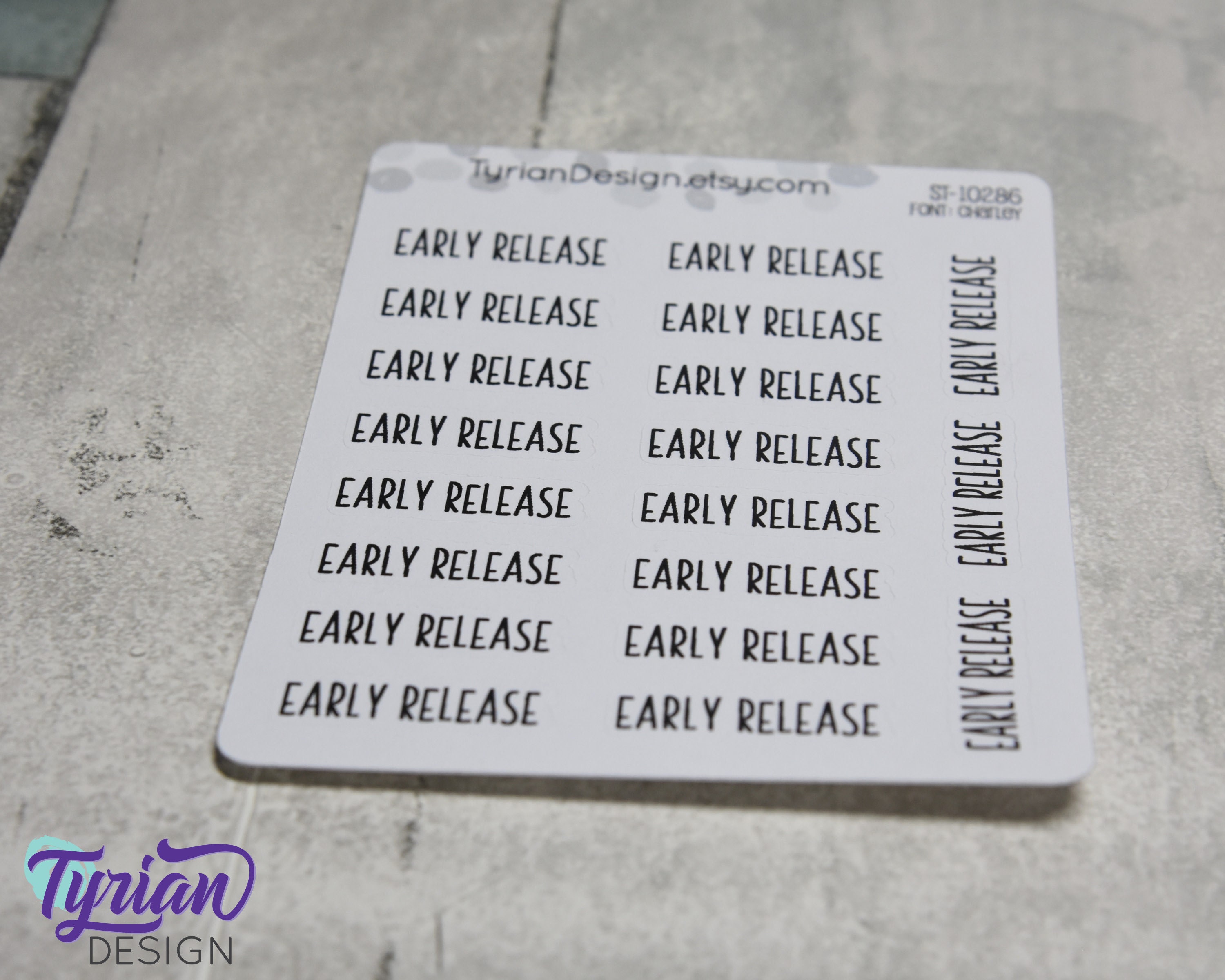 Early Release Stickers for Planners and Journals Schools Out - Etsy