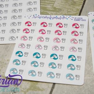Refill Meds Stickers. Different Color Options. Keep Track of Medicine ...