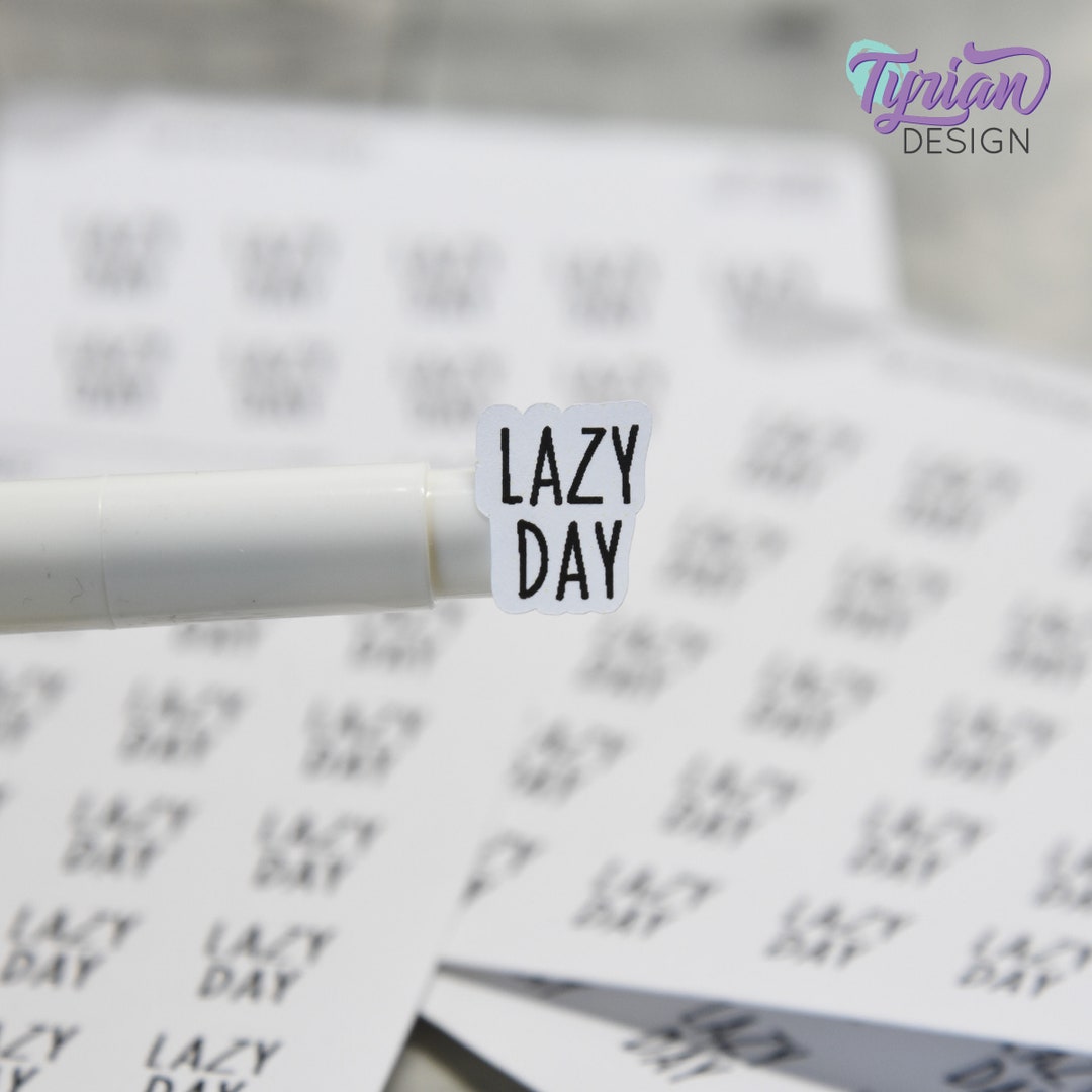 Lazy Day Stickers | Relaxing | Chill Day | Life Sticker | 25 Stickers ...