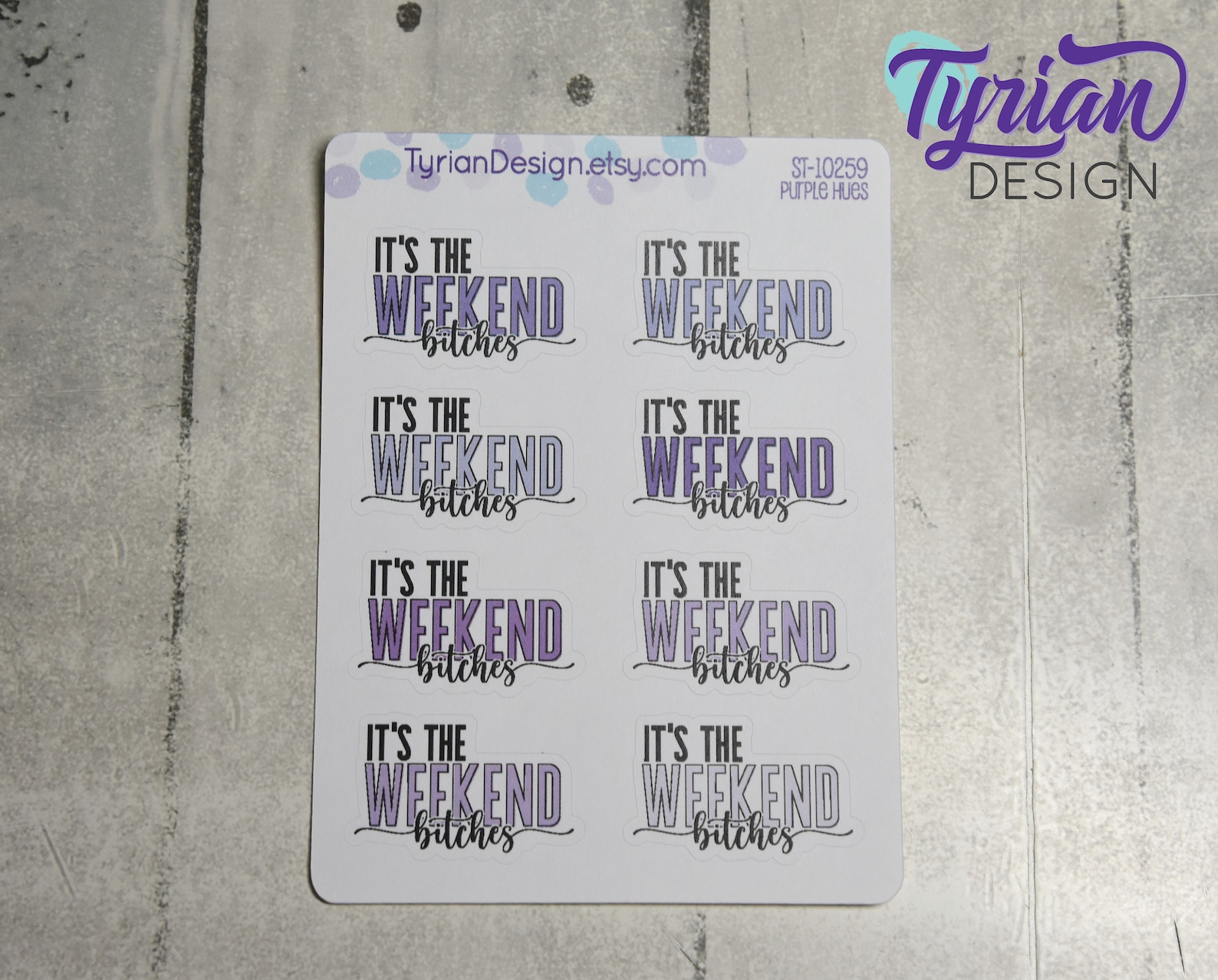 It's the Weekend Stickers | Different Color Options | Celebrate the ...