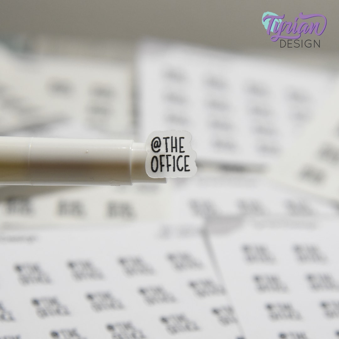 Tiny @ the Office Stickers | Mark in Office Days | 20 Stickers | .45 X ...