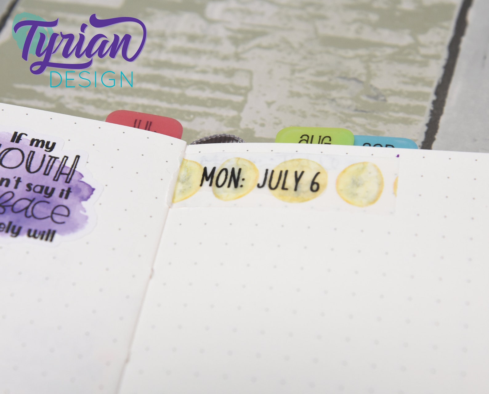 Days of the week Stickers small for Planners and Journals. | Etsy