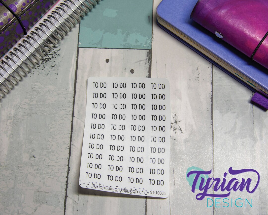 To Do Stickers small for Planners and Journals to Do Clear - Etsy
