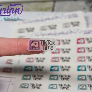 Tiktok Time Stickers. Different Color Options. Keep Track of Your Time ...