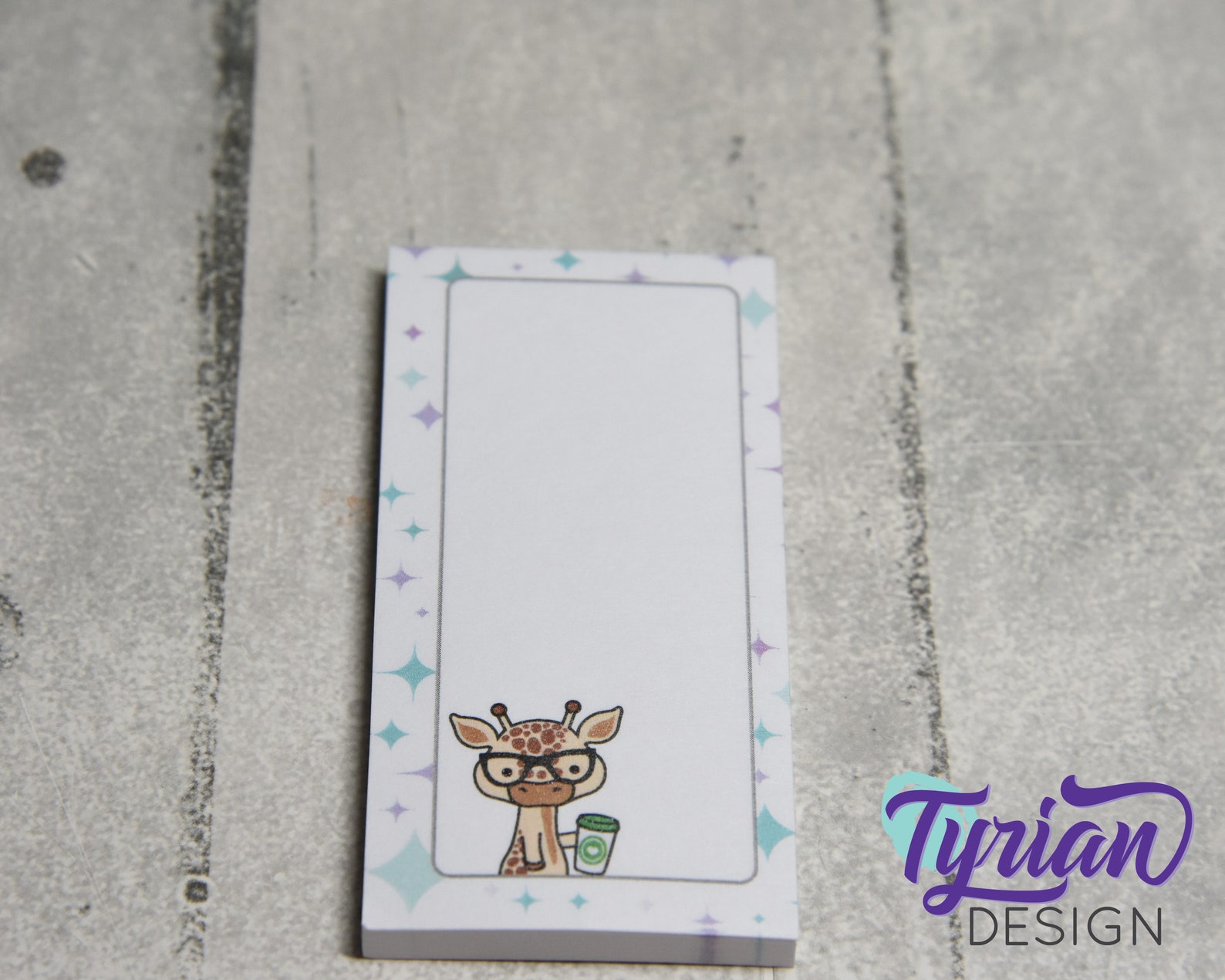 Nerd Giraffe With Coffee/drink Post-it Notes Norman Sticky | Etsy