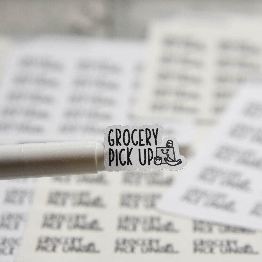 Grocery Pick up Stickers | Food Stickers | Grocery Stickers | 15 ...