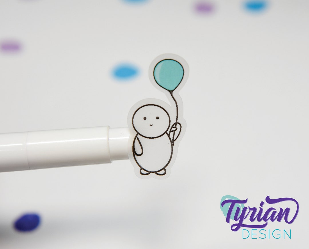 Emo Celebrate Character Sticker Mini Sheet. Emoji With Turquoise ...