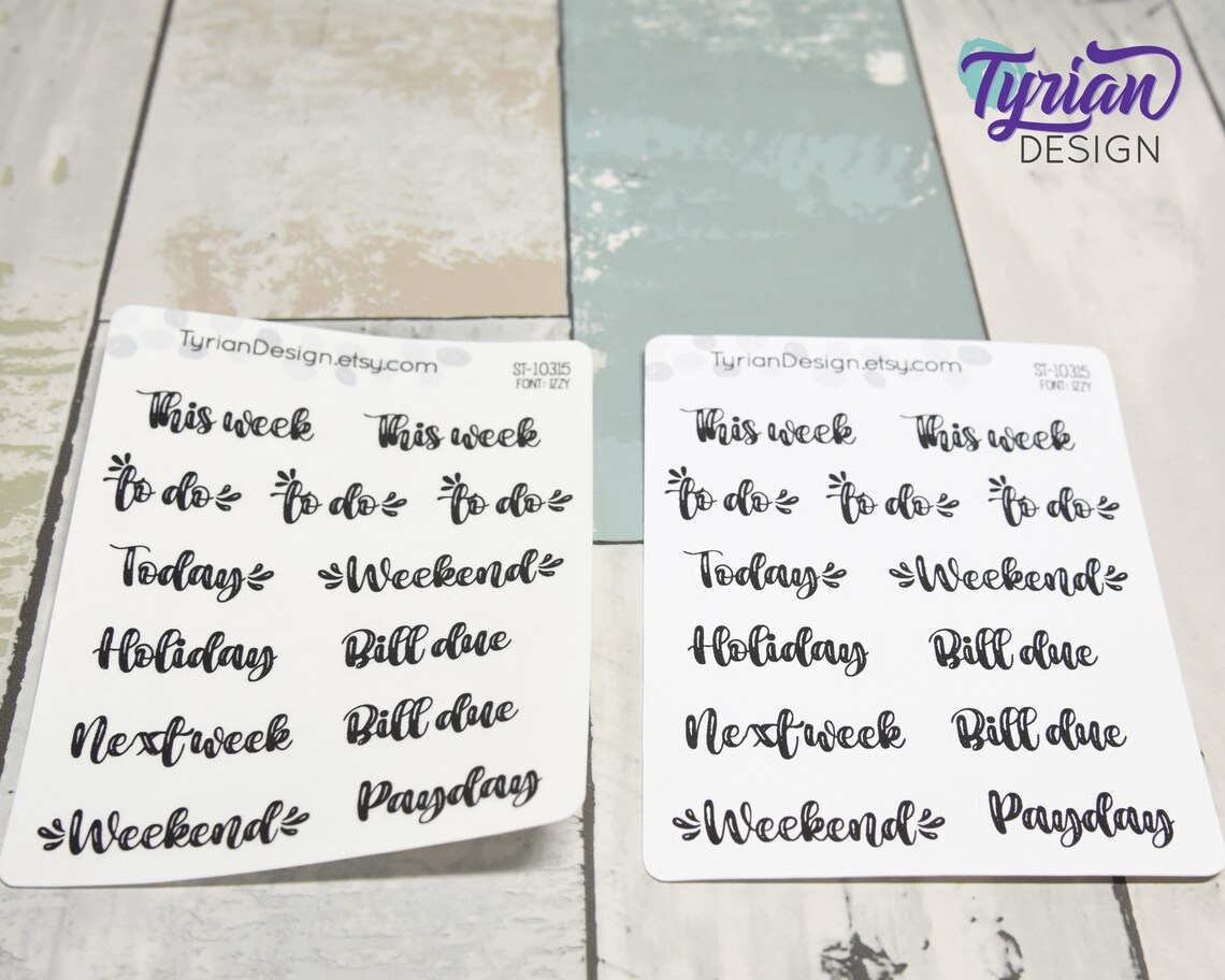 Planning Stickers to Do This Week Weekend Weekly/monthly - Etsy
