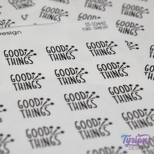 Good Things Sticker | Word Sticker | 20 Stickers | .74" X .6" Each | 3. ...