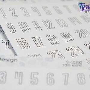 1-31 Stickers | Dates of the Month Stickers | 31 Stickers | .6"h X ...