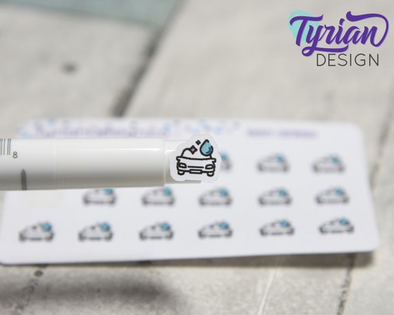 Car Wash Stickers Tiny Car Stickers on a Mini Sheet Great | Etsy