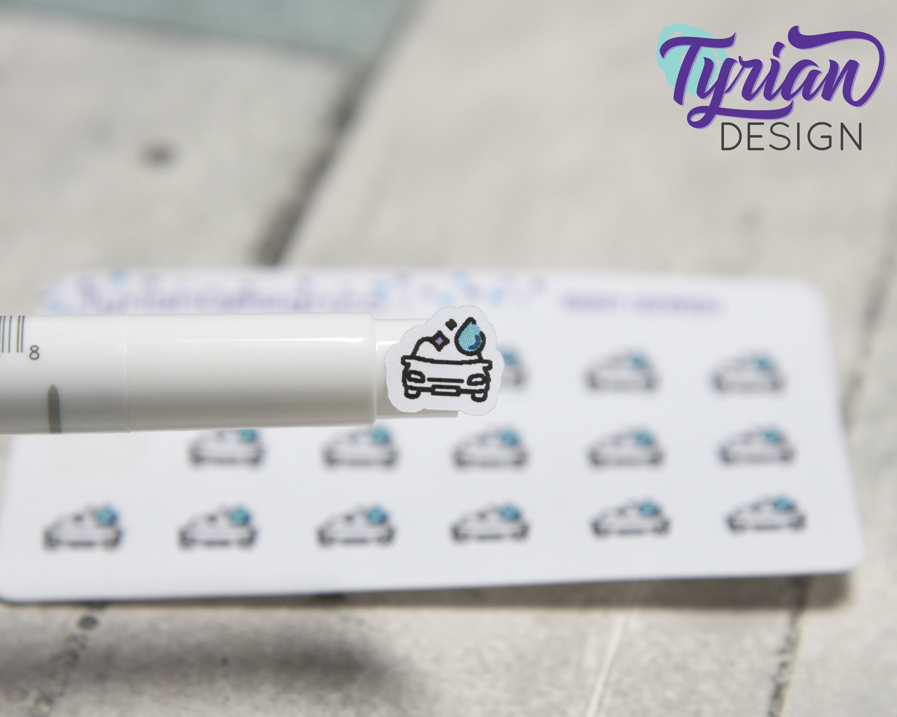 Car Wash Stickers | Tiny Car Stickers on a Mini Sheet | Great for ...