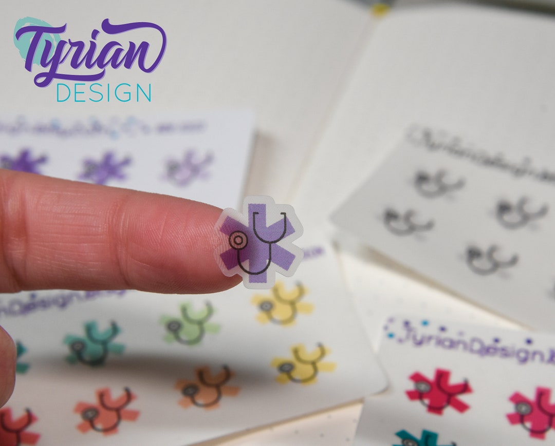 Doctor Icon, Medical Stickers. Different Color Options. Appointment ...