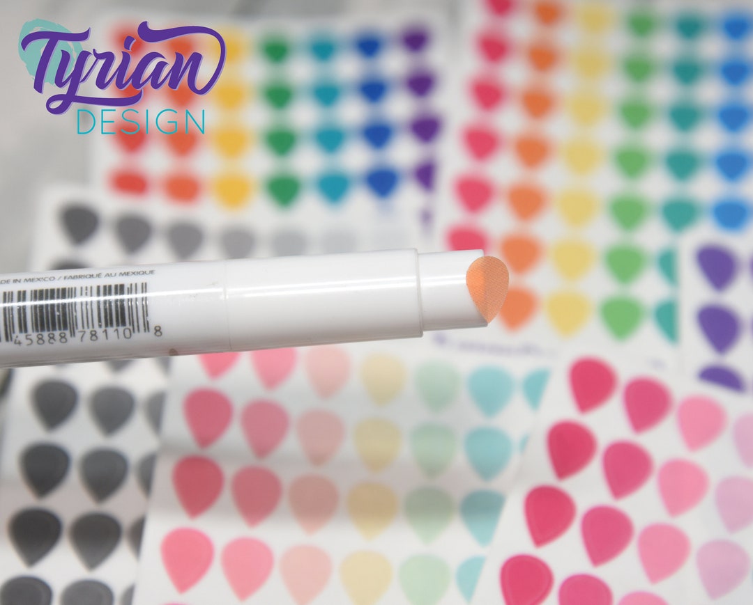 5mm Dew Drop Color Stickers for Planners and Journals. Tear Drop ...