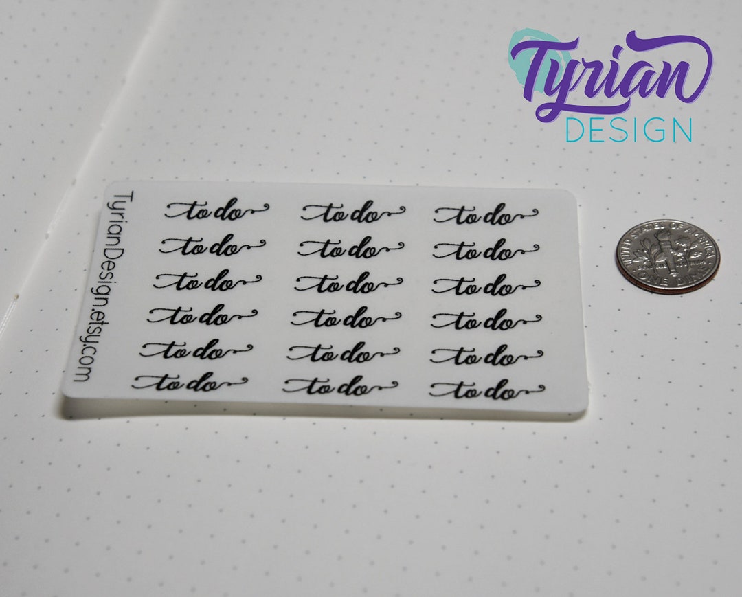 Mini Sheet of to Do Stickers small for Planners and Journals. to Do ...