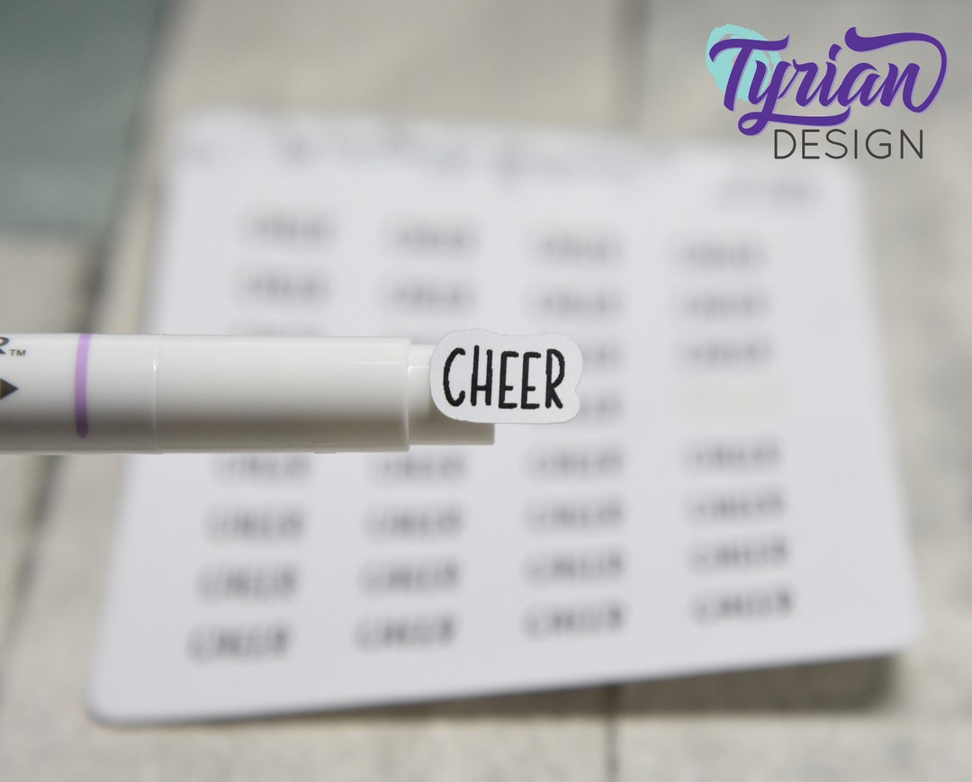 Cheer Stickers for Planners and Journals. Keep Track of Cheer Practice ...
