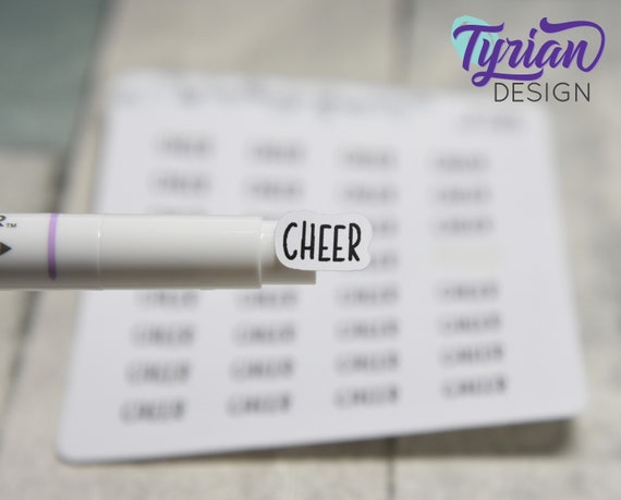 Cheer Stickers for Planners and Journals. Keep track of Cheer | Etsy