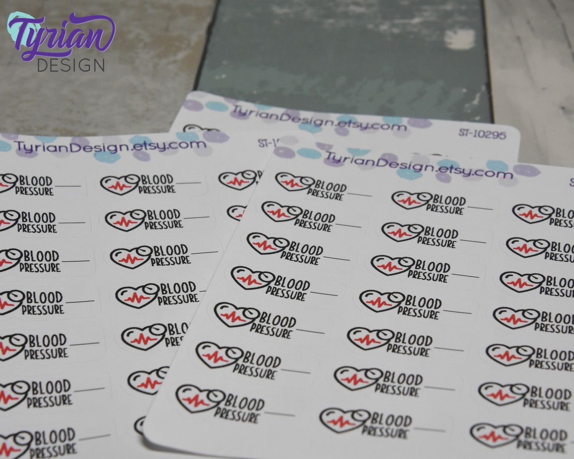 Blood Pressure Icon Stickers | BP Tracking | Track Blood Pressure ...