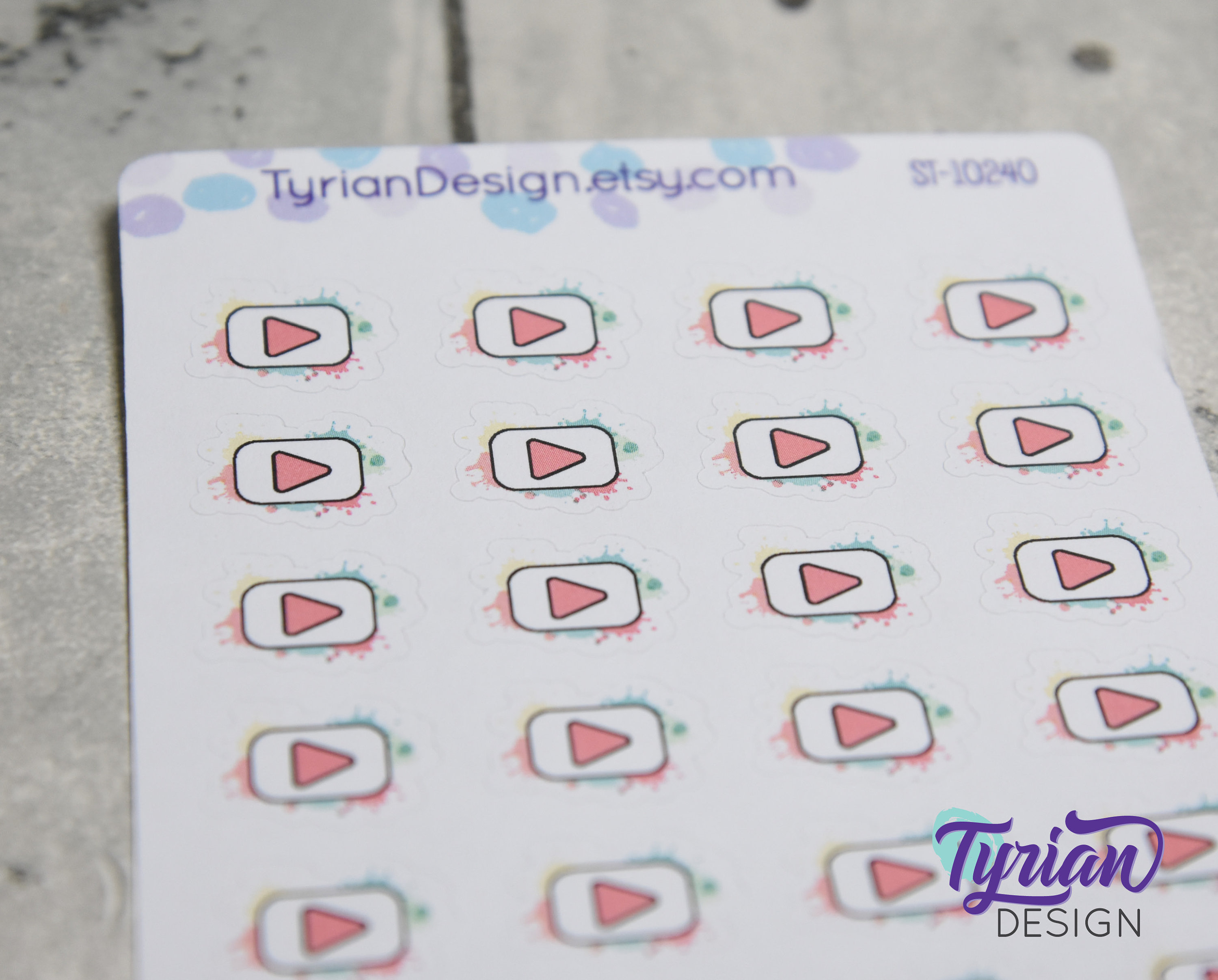 Social Media Icon Stickers YT stickers YouTube stickers | Etsy