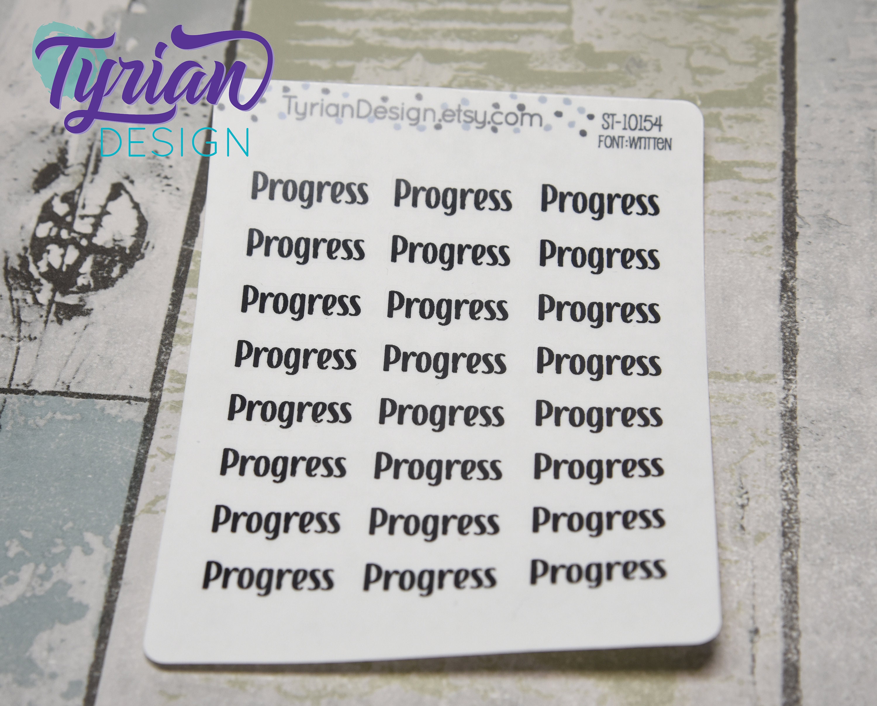 Progress Stickers for Planners and Journals. Track Your | Etsy