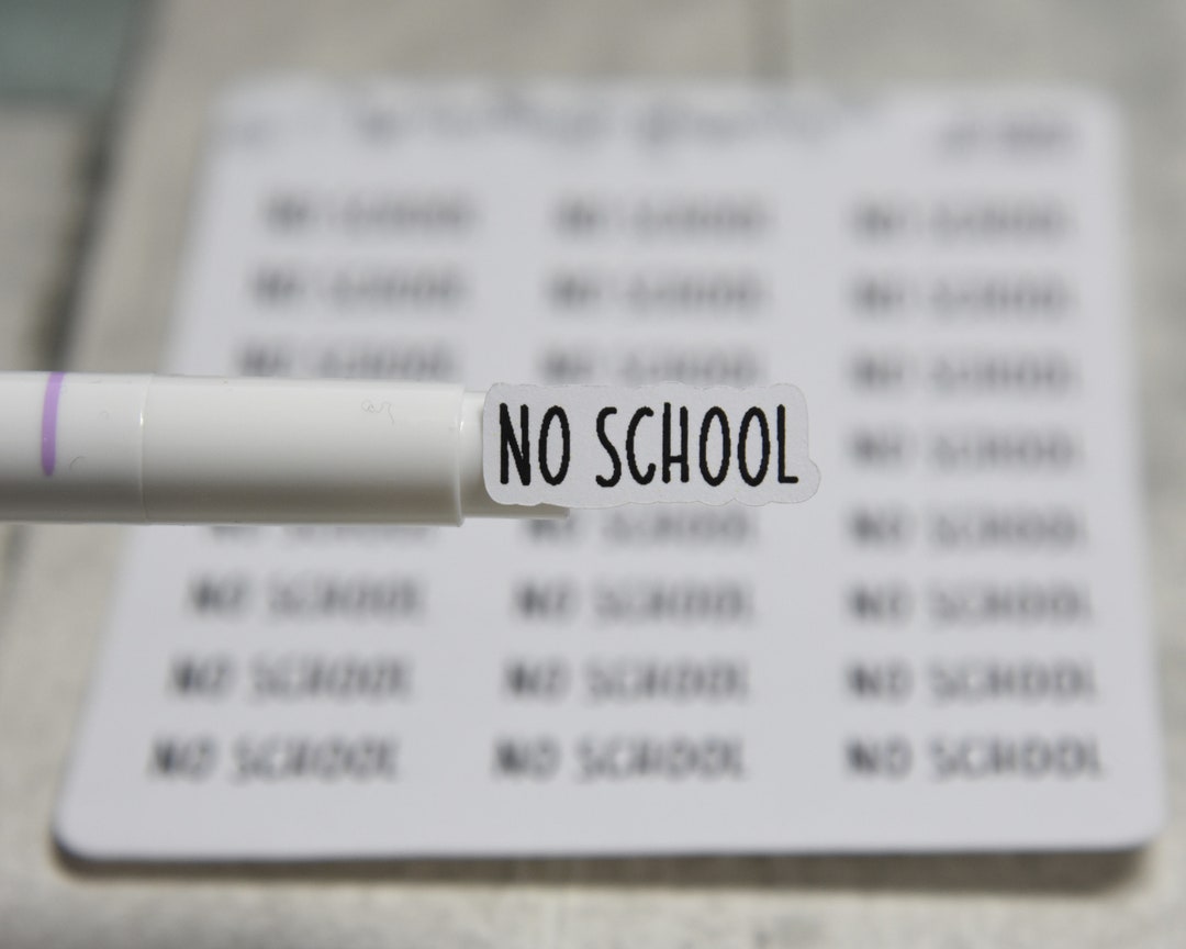 No School Stickers for Planners and Journals | Snow Day | 24 Stickers ...