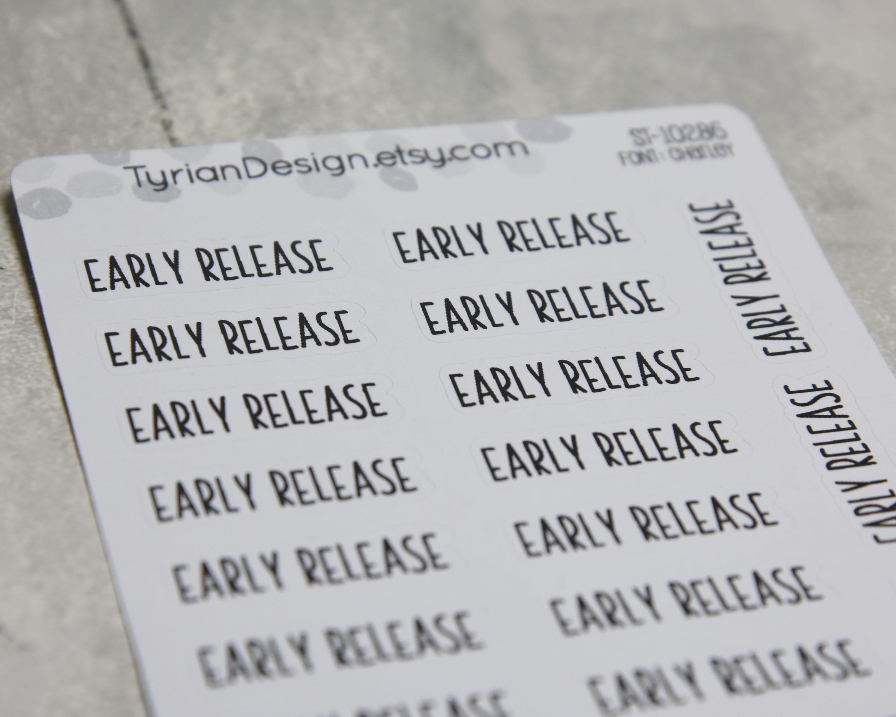 Early Release Stickers for Planners and Journals Schools Out - Etsy