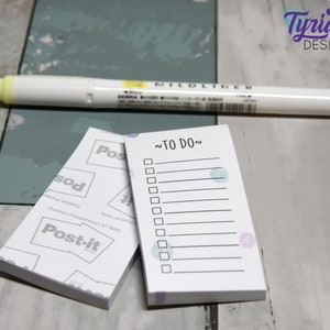 To Do List Post-it Notes | List Sticky Notes in 1.5x3 Inches | 11 Check ...