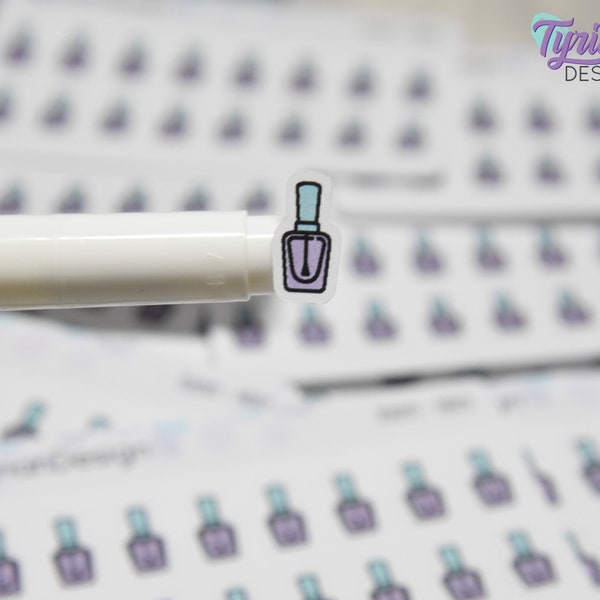 Nail Polish Stickers - Etsy