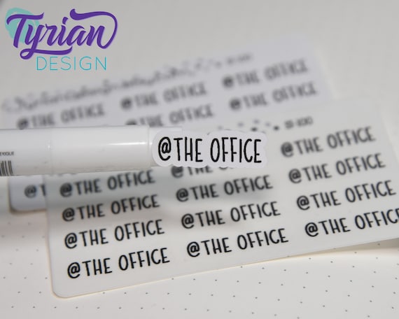 At the Office Stickers Mini Sheet for Planners and Journals. - Etsy