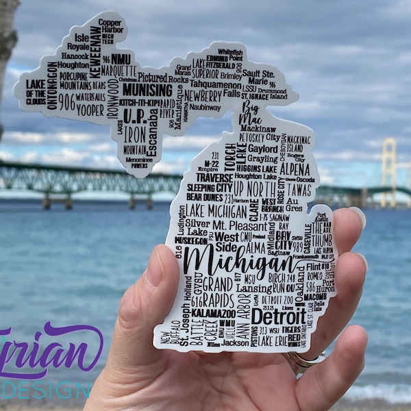 Michigan Sticker - Etsy