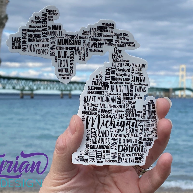 Michigan Sticker - Etsy