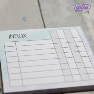 Inbox Post-it Notes | Incoming Tasks Sticky Notes | Tracking Sticky ...