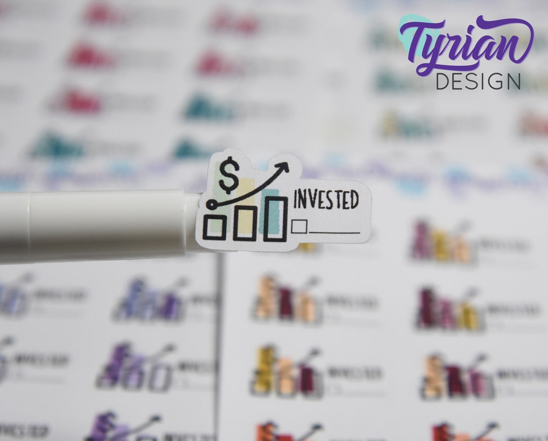 Investing Stickers. Different Color Options. Keep Track of Investments ...