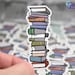 Book Stack Vinyl Sticker Journal Stack Sticker is High | Etsy