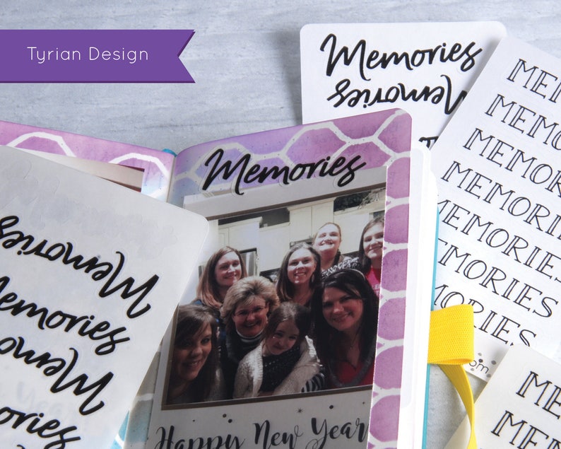 Memories Stickers for Planners and Journals. Memory Stickers | Etsy