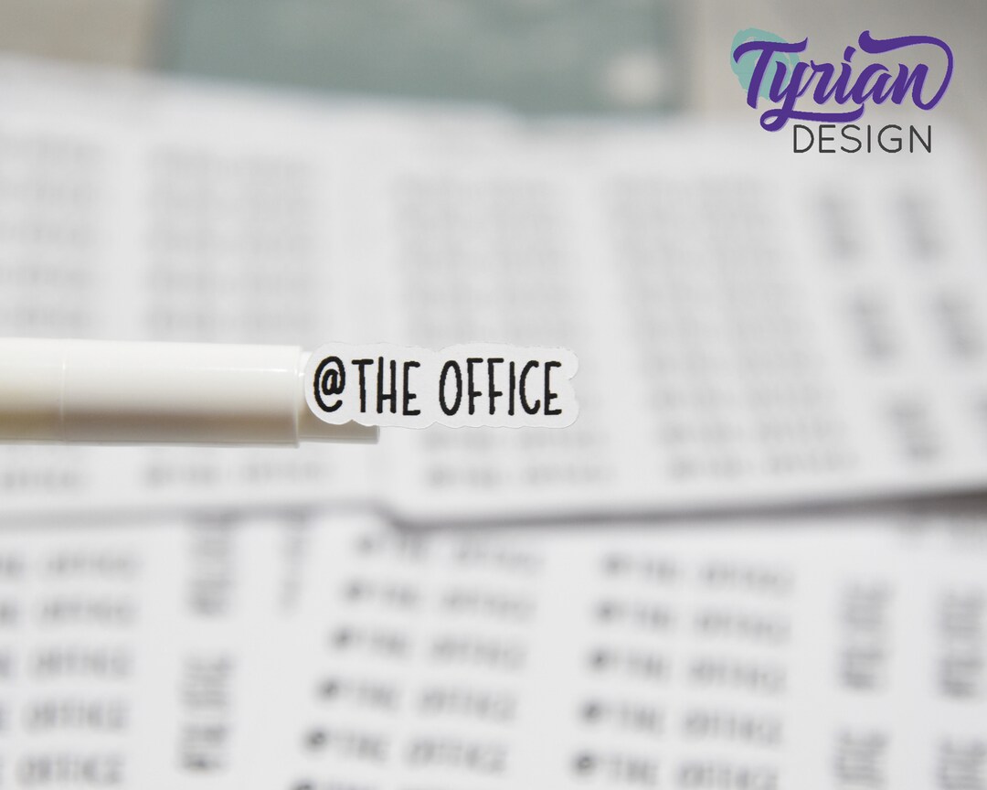 At the Office Stickers | Days in the Office Stickers | 1" X .35" Each ...