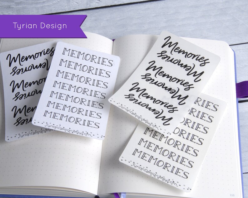 Memories Stickers for Planners and Journals. Memory Stickers - Etsy