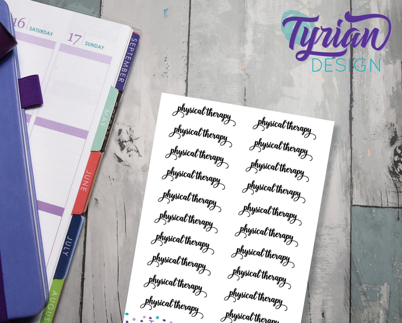 Physical Therapy Stickers Small for Planners and Journal | Etsy