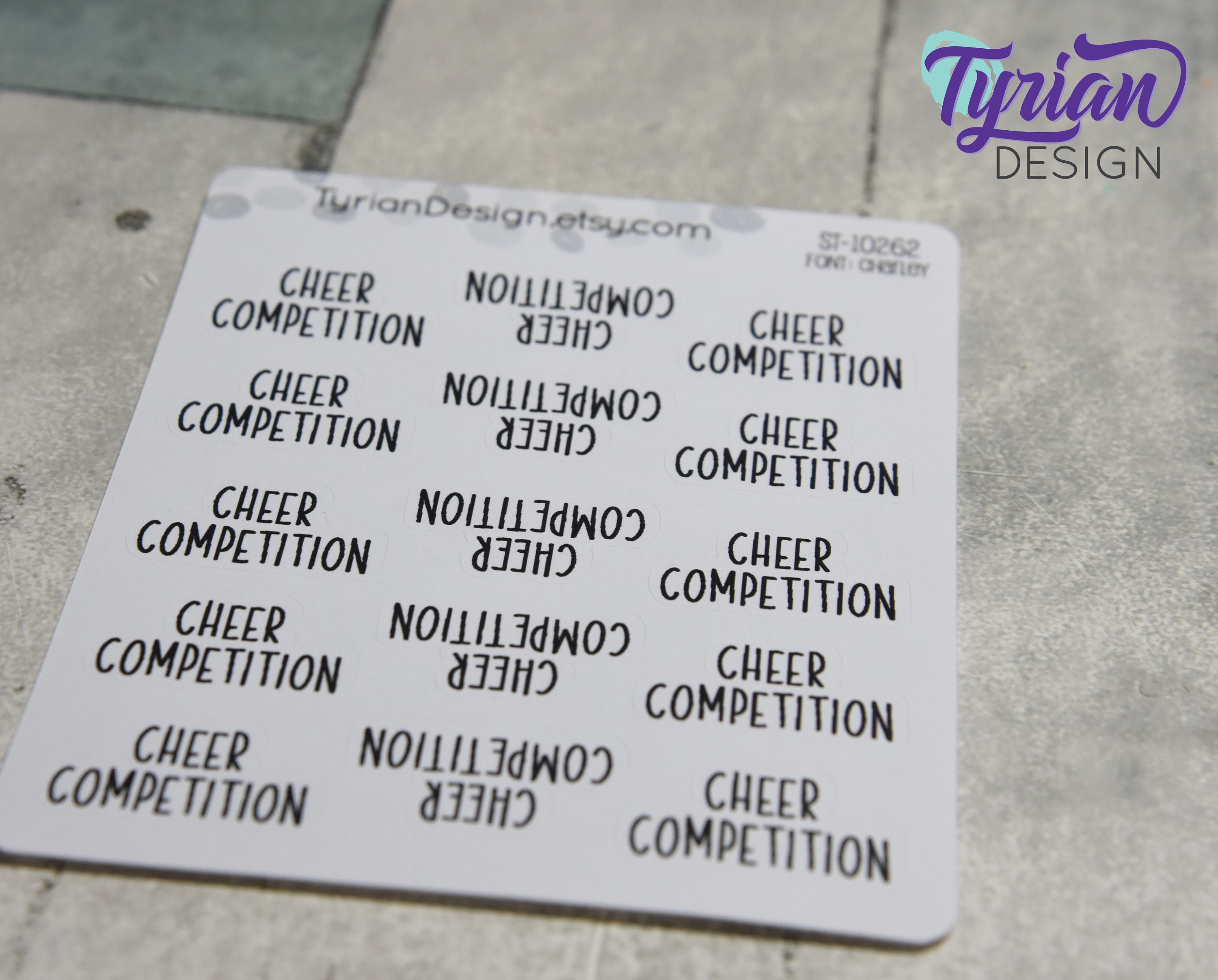 Cheer Competition Stickers for Planners and Journals. Track of ...