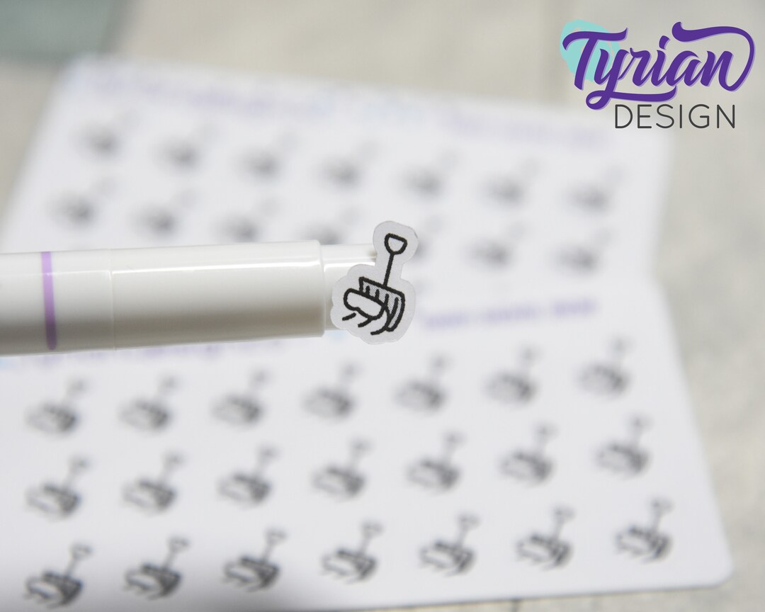 Snow Shoveling Icon Stickers |tiny Snow Shovel on a Mini Sheet| Snow ...
