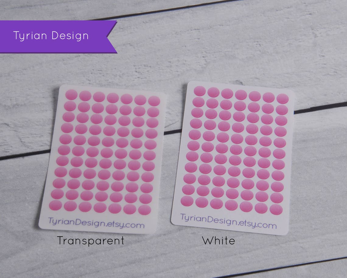 5mm Circle Dot Stickers for Planners and Journals. Dot Stickers Are ...