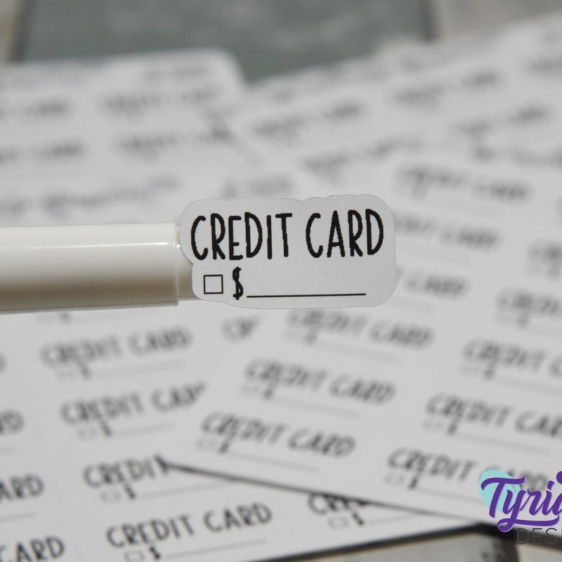 Credit Card Stickers - Etsy