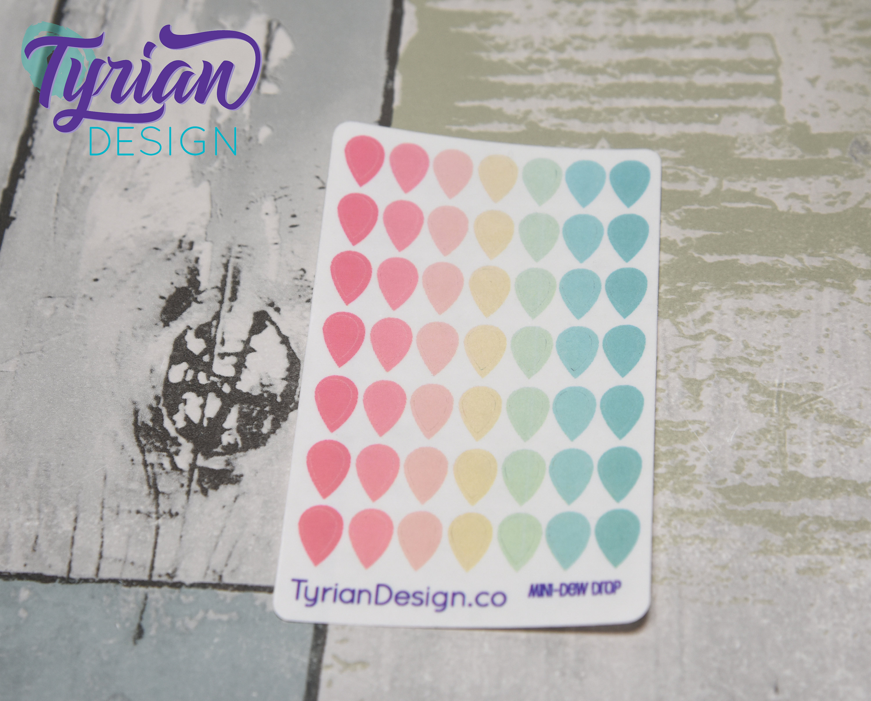 5mm Dew Drop Color Stickers for Planners and Journals. Tear | Etsy