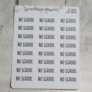 No School Stickers for Planners and Journals | Snow Day | 24 Stickers ...
