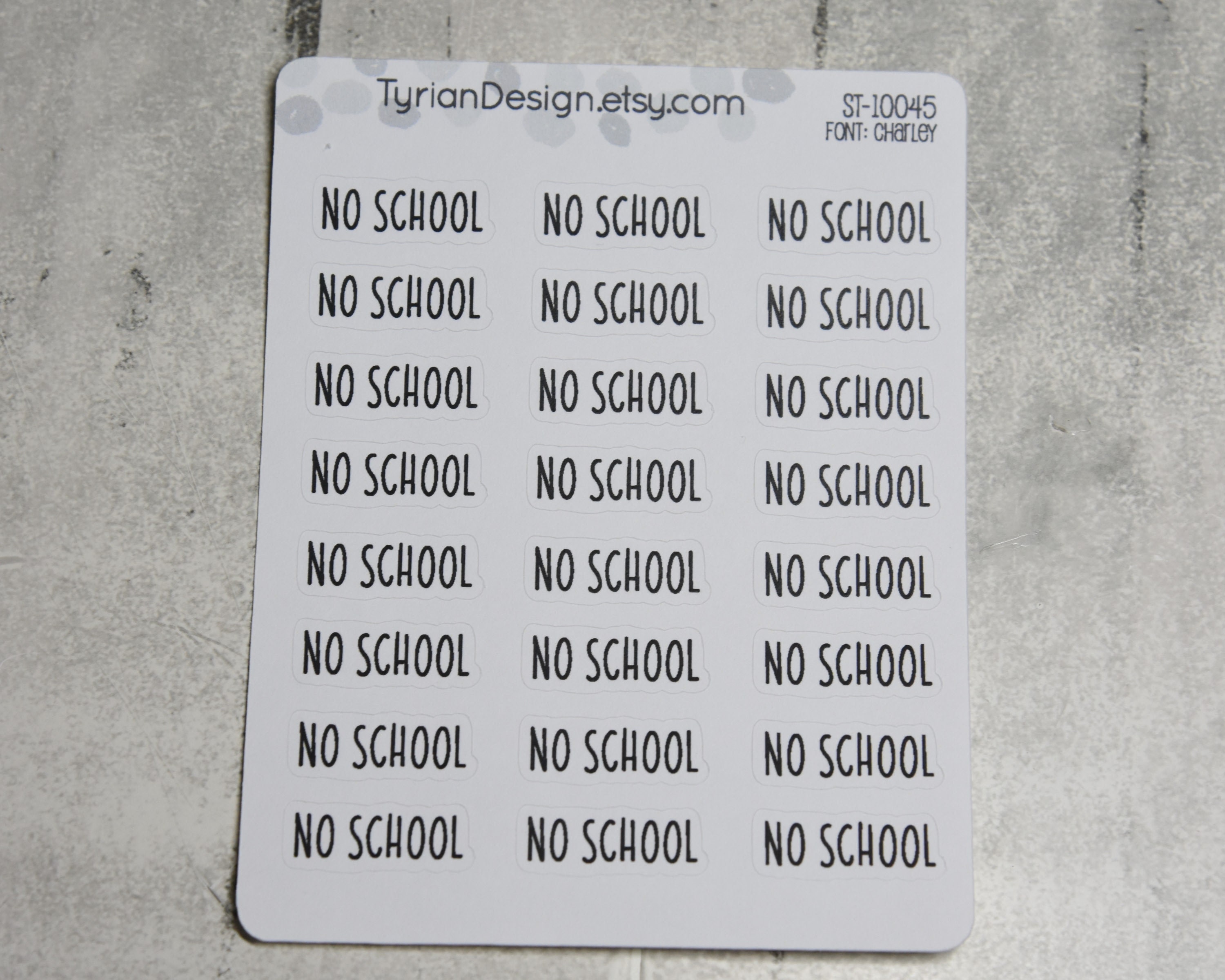 No School Stickers for Planners and Journals | Snow Day | 24 Stickers ...