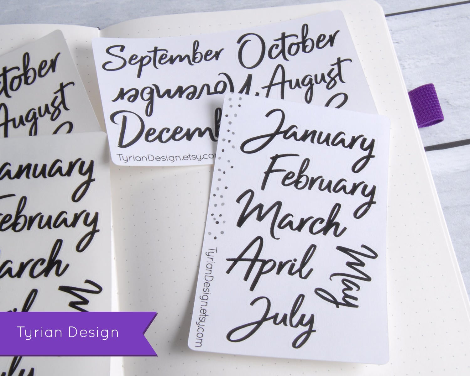 January December Monthly Stickers small for Planners and | Etsy