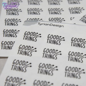 Good Things Sticker | Word Sticker | 20 Stickers | .74" X .6" Each | 3. ...