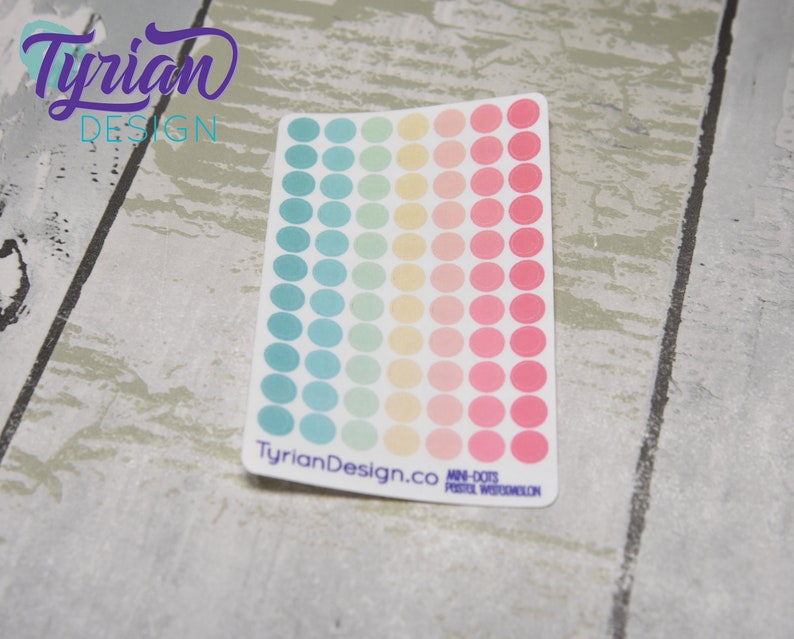 5mm Circle Dot Color Stickers for Planners and Journals. Dot Stickers ...